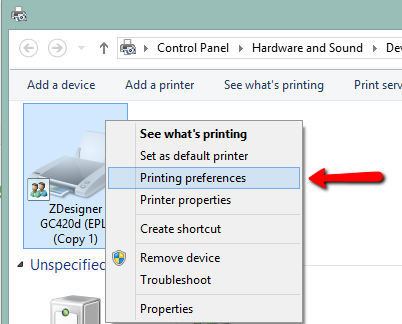 Calibrating Zebra Printers - Zebra GC420d, GK888D and ZD220 (Windows ...